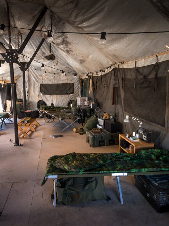 Inside Army Tent Barracks Stock Photos - Free & Royalty-Free Stock ...
