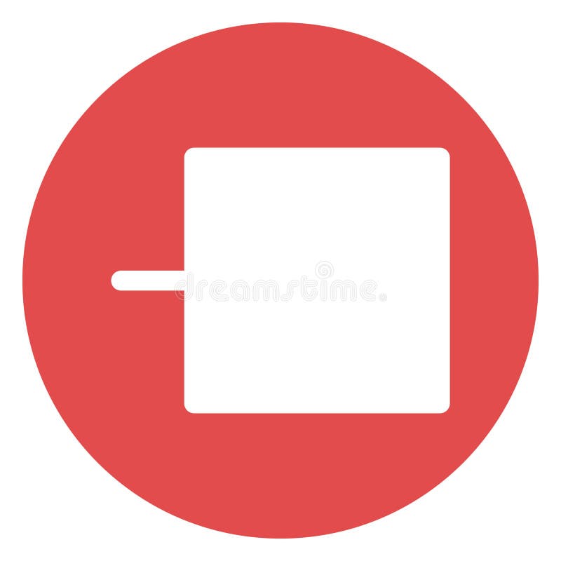 Inside, Arrow Isolated Vector Icon Which Can Be Easily Modified or ...