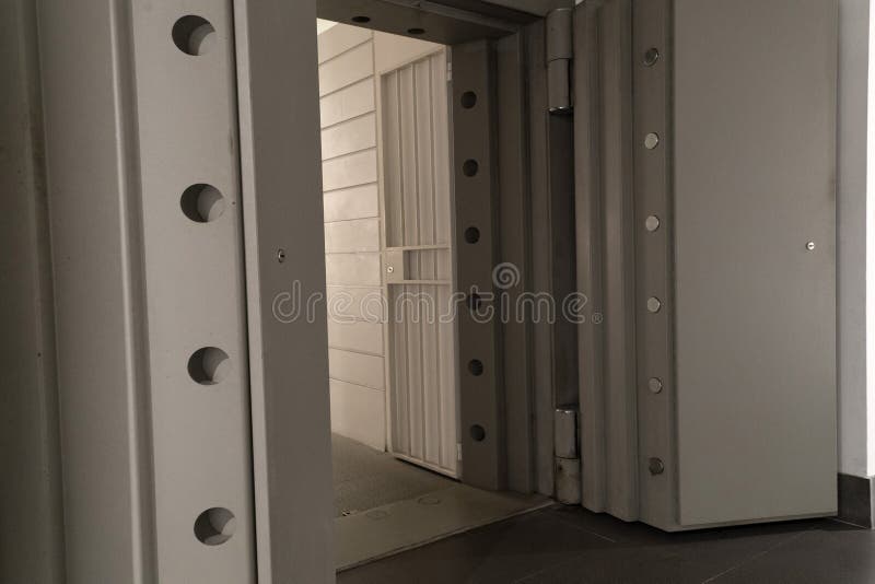Inside bank safe deposit stock image. Image of render - 164899299