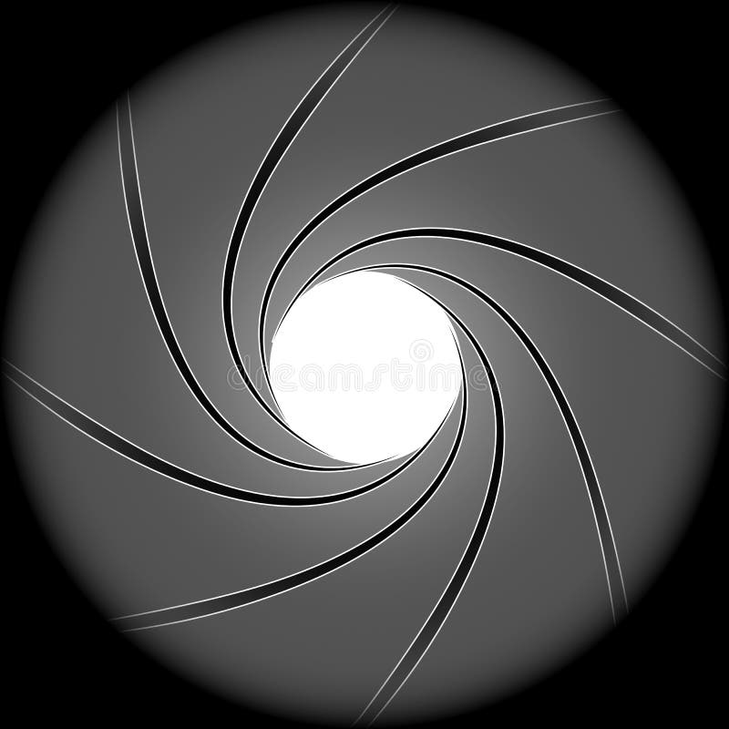 Inside the barrel of a gun stock vector. Illustration of shooting ...
