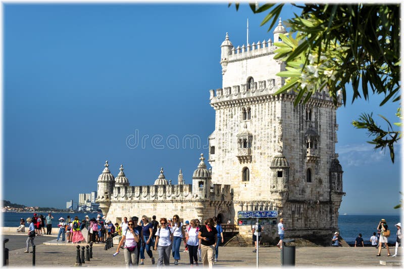 Belem Tower, an Ancient Fortress in Lisbon, Portugal Editorial Photo ...