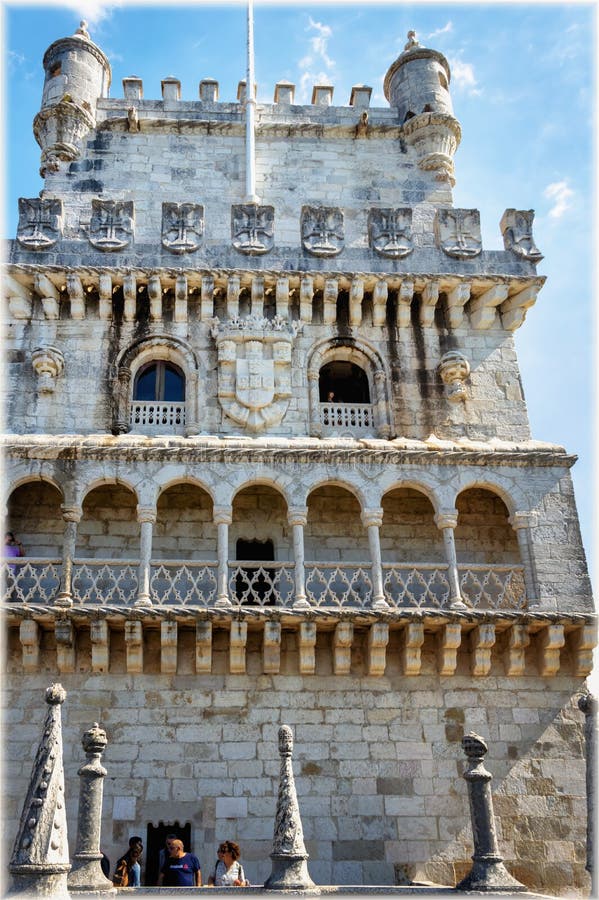 Belem Tower, an Ancient Fortress in Lisbon, Portugal Editorial Stock ...