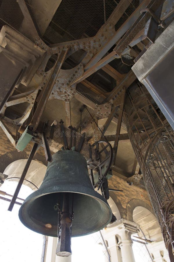 Inside the Bell Tower of San Marco in Venice Stock Photo - Image of ...