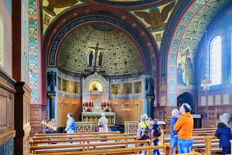 Inside the Benedictine Archabbey St. Martin, Monastery, Beuron ...