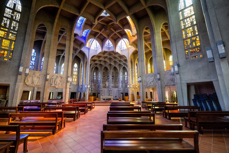 Beautifully Lit Inside Benedictine Monastery Editorial Image - Image of ...