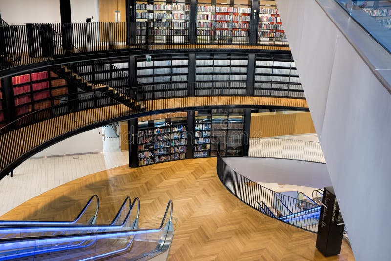Inside Birmingham Library stock photo. Image of book - 38904068