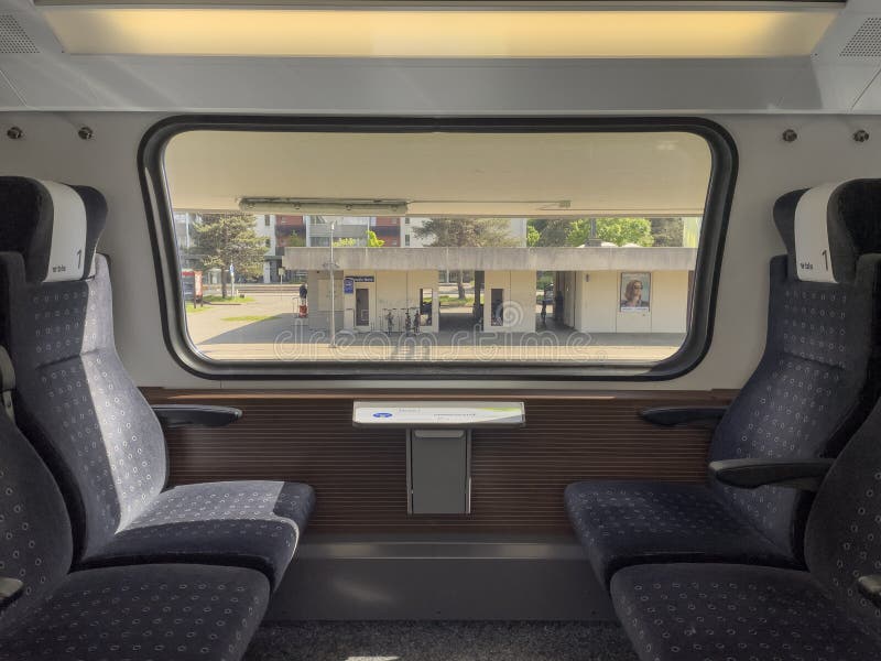 Inside of the BLS RABe 515 026 â€“ Double-decker Train â€œMUTZâ€ at the ...