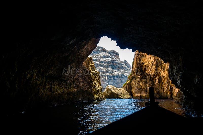 Inside Blue Grotto Cave stock image. Image of grotto - 36132491