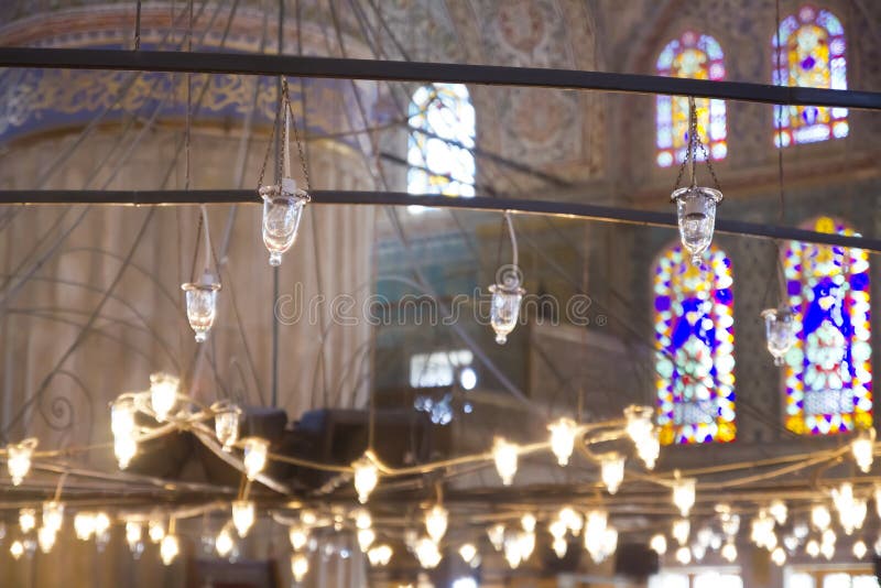 Inside blue mosque stock photo. Image of decoration, muslim - 40380052