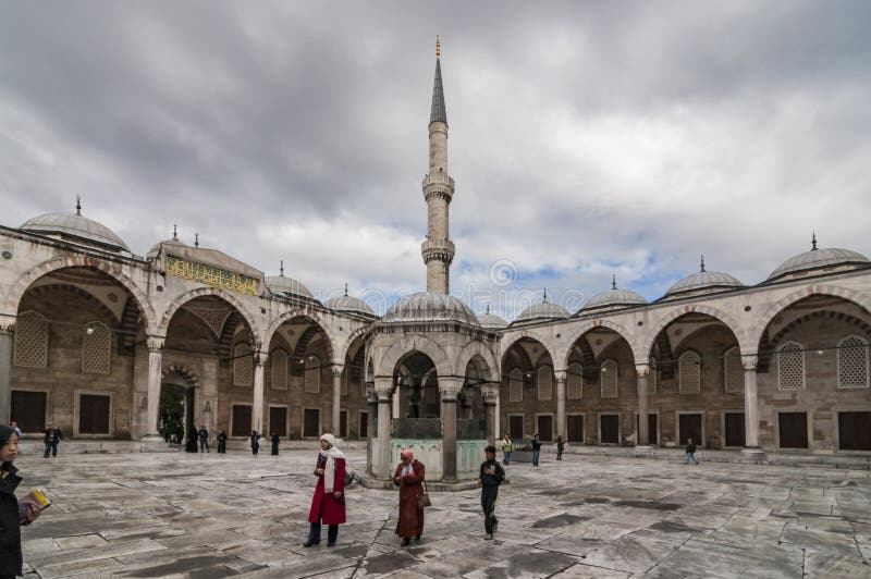 Inside the blue mosque editorial photo. Image of islamic - 110376286