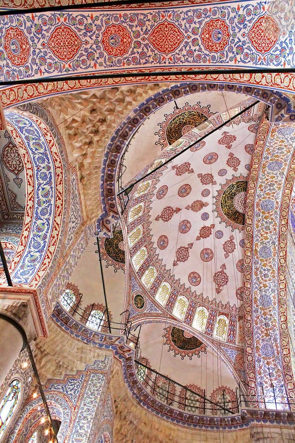 Inside Blue Mosque in Istanbul, Turkey Editorial Stock Photo - Image of ...