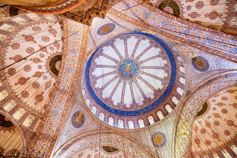 Inside Blue Mosque stock photo. Image of islam, blue - 64776642