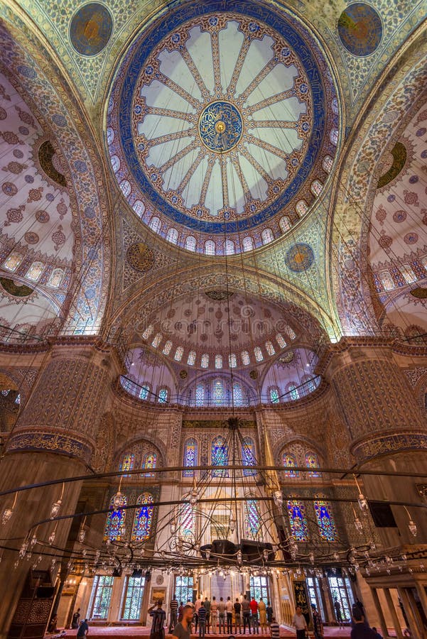 Inside the Blue Mosque stock photo. Image of sacrosanct - 43941076