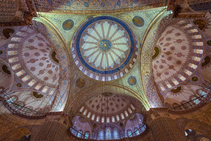 Inside the Blue Mosque stock photo. Image of sacrosanct - 43941076