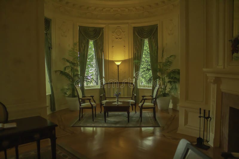 Inside the Living Room at Boldt Castle Stock Photo - Image of color ...