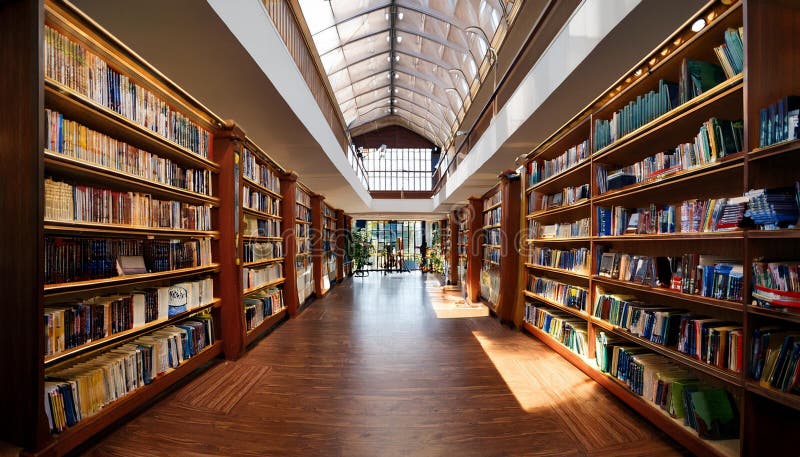 Inside a Bookshop, AI Generated Stock Illustration - Illustration of ...