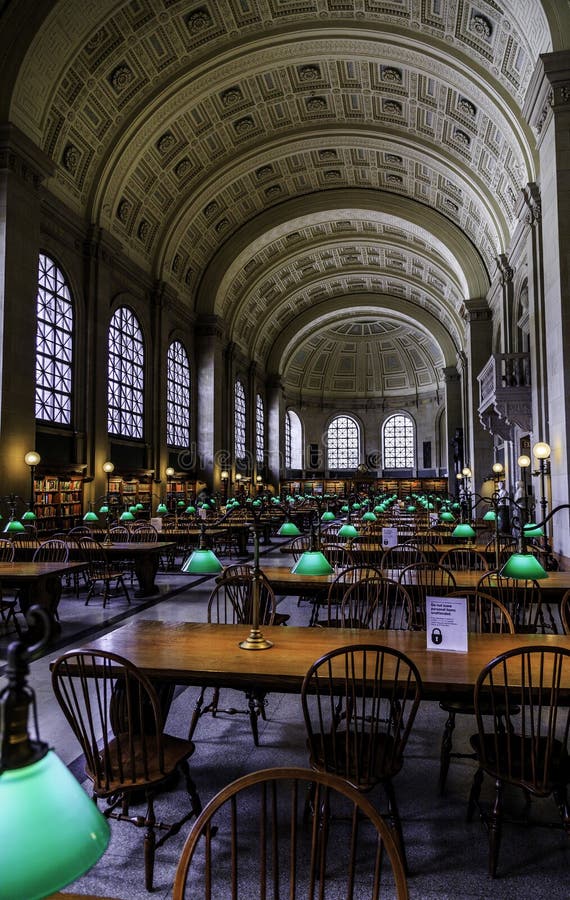 Inside Boston Library editorial stock photo. Image of iconic - 83563998