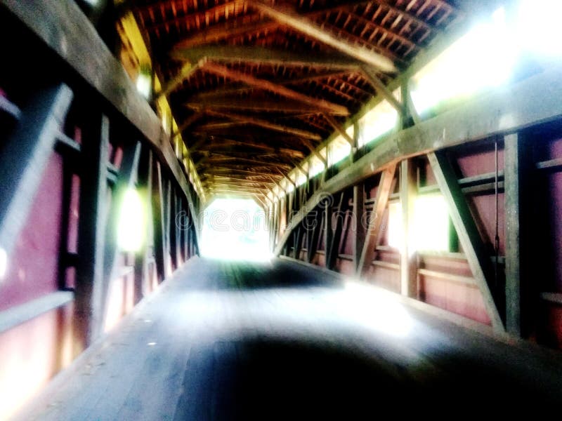 Inside of the bridge stock photo. Image of covered, transportation ...