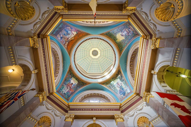 Inside British Columbia Legislative Building in Victoria, British ...