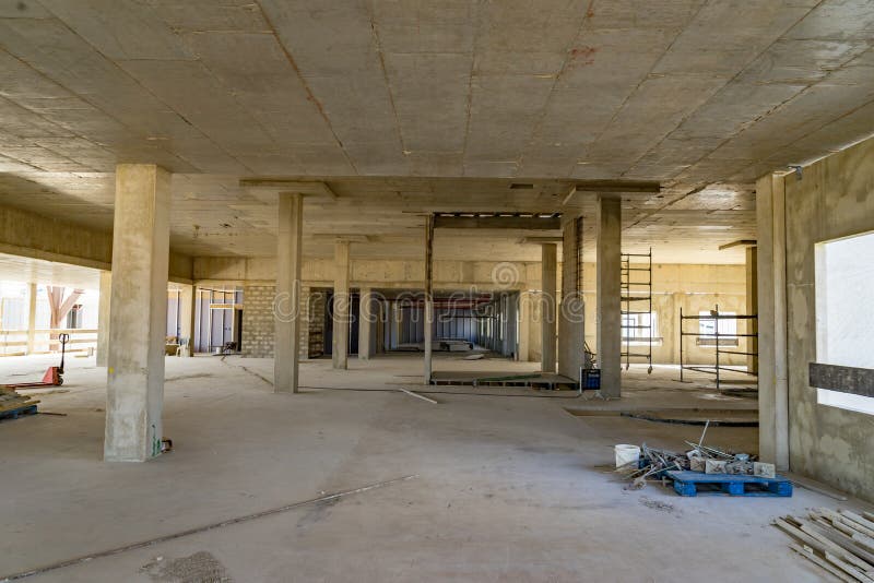 Inside Building site stock image. Image of celing, window - 89930595