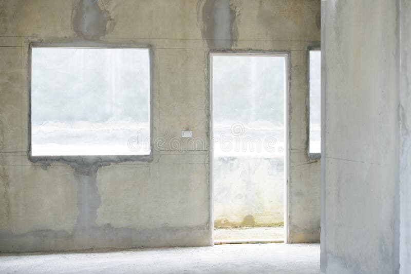 Inside Building Under Construction Stock Photo - Image of concrete ...