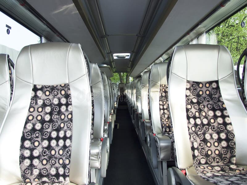 Inside of bus stock image. Image of back, inside, comfort - 4822955