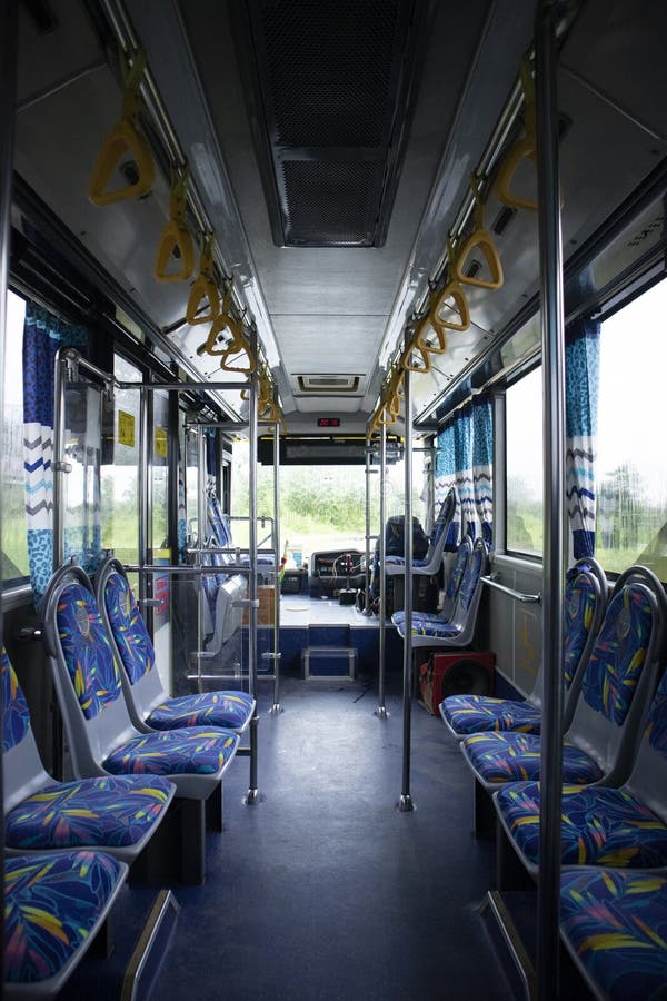 The Inside of the Bus is Empty Stock Photo - Image of traveling ...