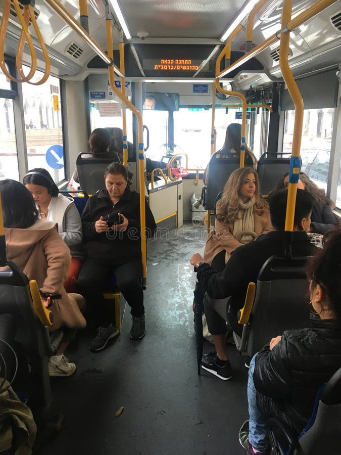 Inside a Bus in Jerusalem, Israel Editorial Image - Image of jerusalem ...