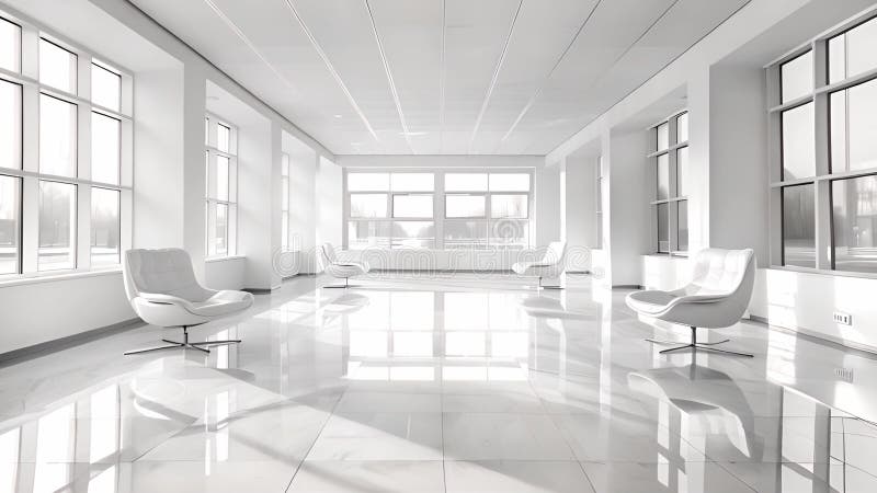 Inside Business Center: White Shades, Animation, Concept Stock Video ...