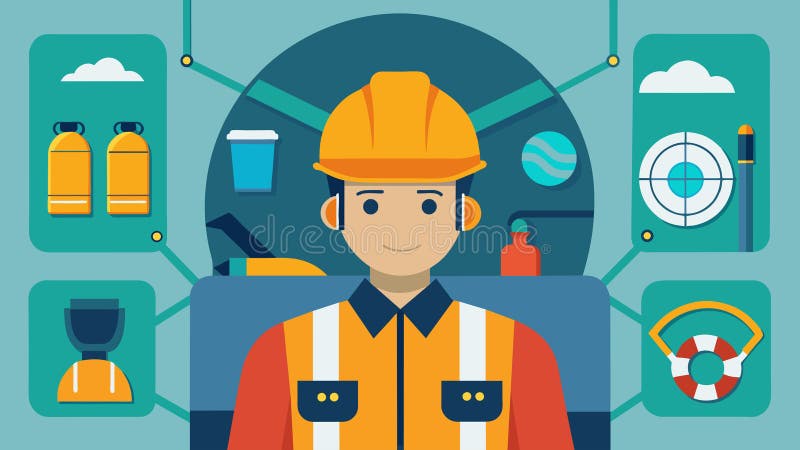 Inside the Cabin the Operator is Surrounded by Various Safety Gear ...