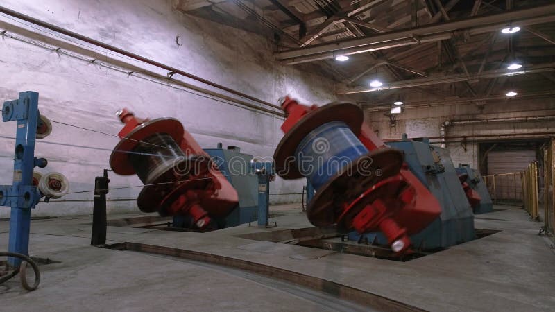 Wire Production, Cable Manufacturing Process in a Modern Factory ...