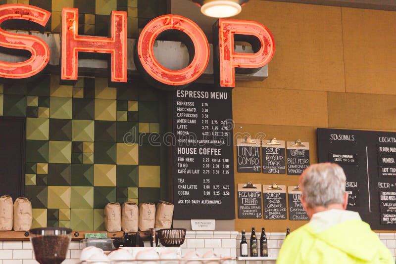 Inside the cafe stock image. Image of industries, commercial - 86006183