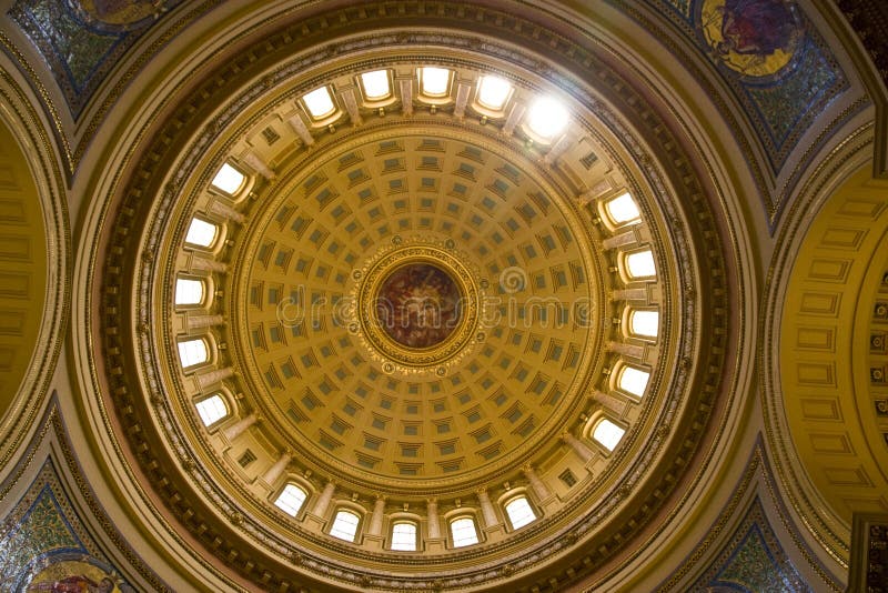 Pennsylvania Capitol Rotunda Ceiling Stock Image - Image of inside ...