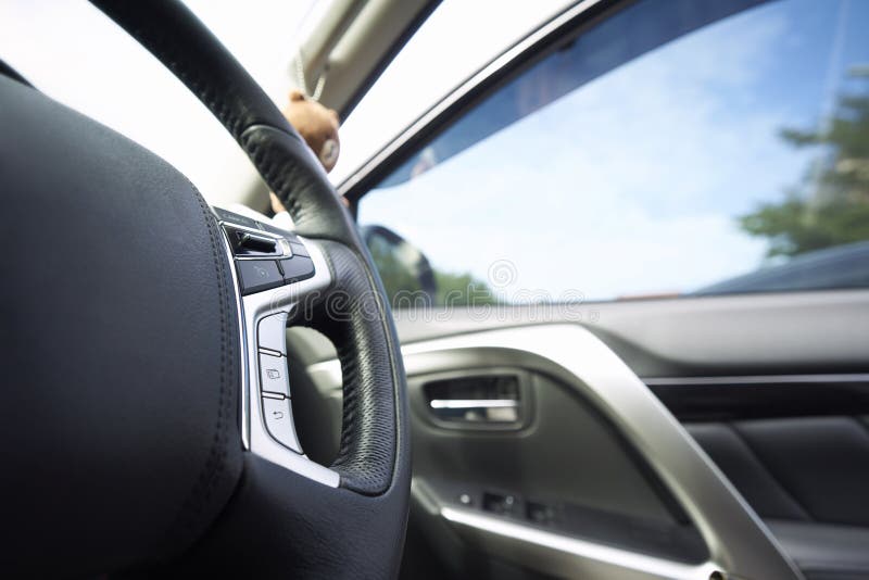 Inside car stock photo. Image of motion, front, control - 98618780