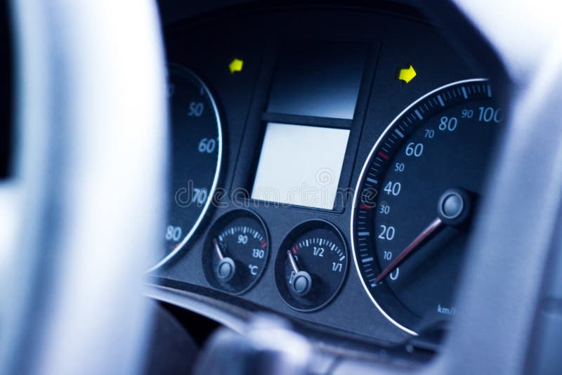 Dashboard in the car stock image. Image of driving, close - 130307267