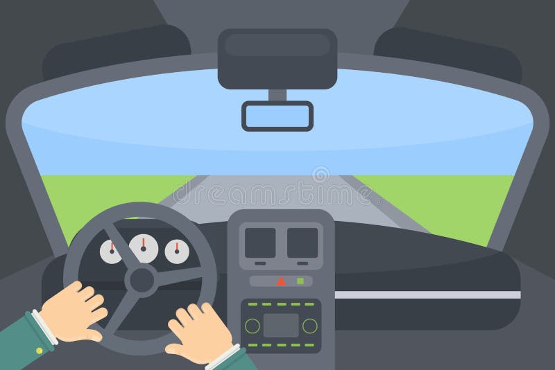 Inside the car. stock vector. Illustration of abstract - 106226697