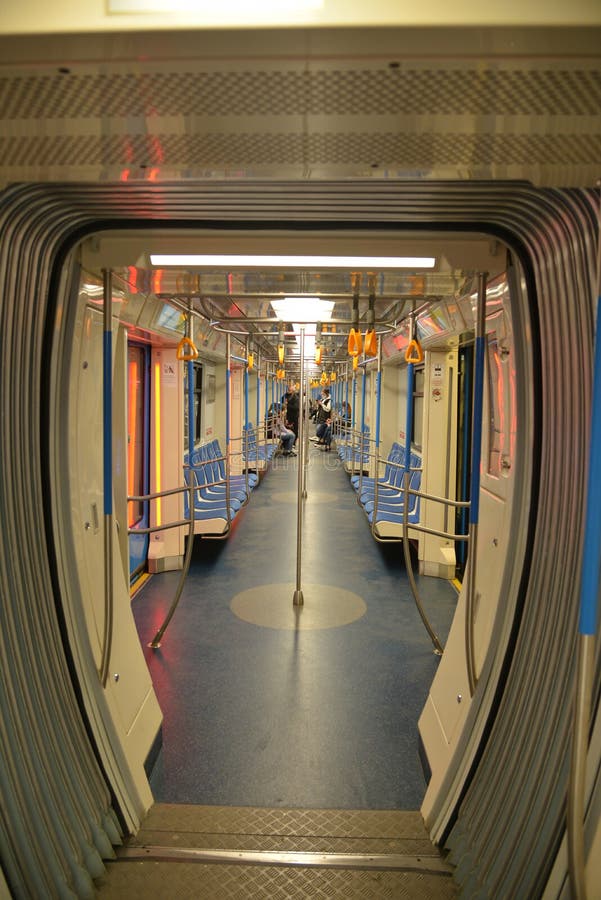 Inside the Car of the Moscow Metro Editorial Image - Image of russia ...