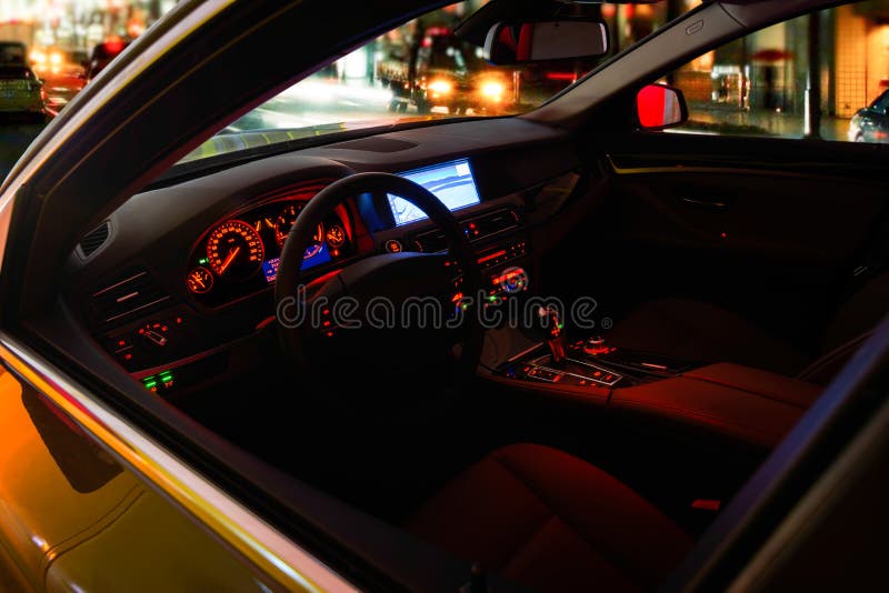 Inside of a car stock photo. Image of land, rural, dashboard - 56576990