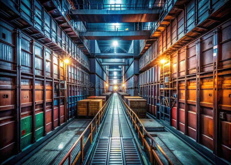 Inside a Cargo Freighters Hold Exploring the Industrial Heart of the ...