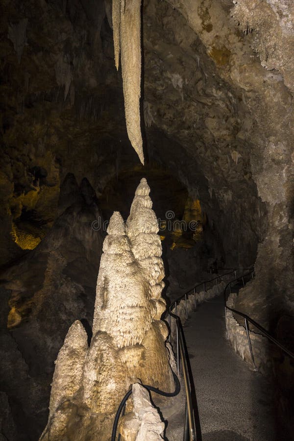 Inside Carlsbad Caverns Cave System, USA Stock Photo - Image of ...