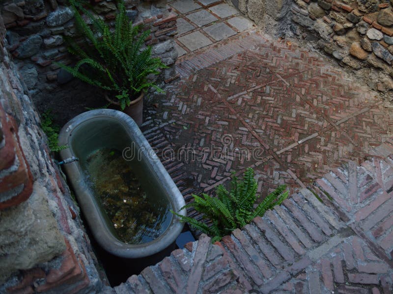 Inside Castillo De Gibralfaro, Moorish Fortress Castle in Malaga, Spain ...