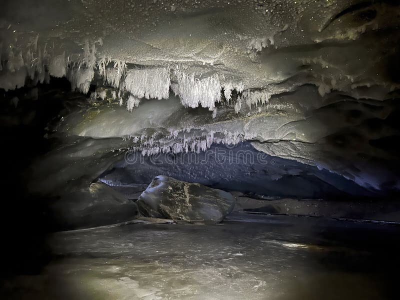 Inside Castner Cave in Alaska Stock Photo - Image of hike, cold: 386632670