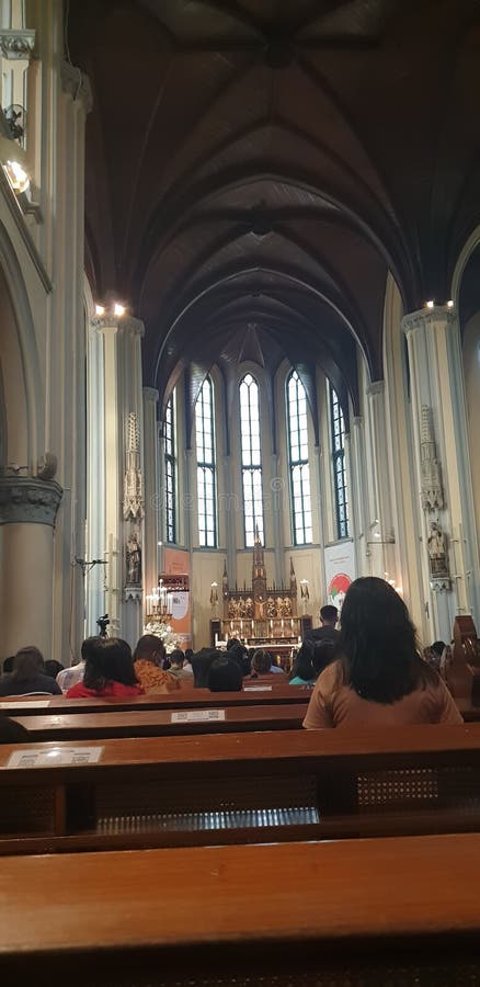 Inside the Cathedral Jakarta Editorial Photography - Image of jakarta ...