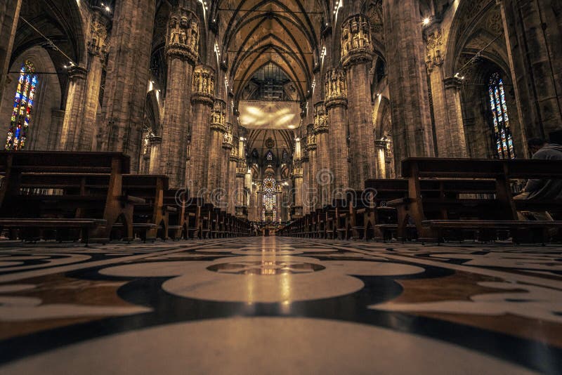 Inside the Cathedral of Milan, Italy Editorial Stock Image - Image of ...