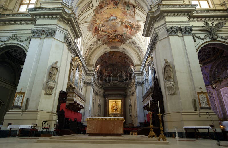 Inside the Cathedral of Palermo, Sicily, Southern Italy Editorial Photo ...