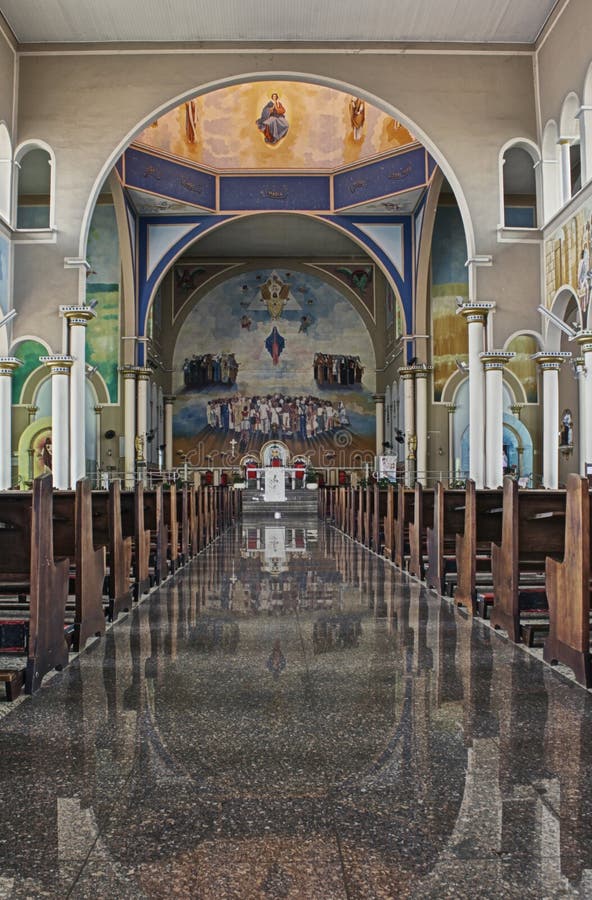 Inside of a Catholic Cathedral Editorial Photography - Image of antique ...