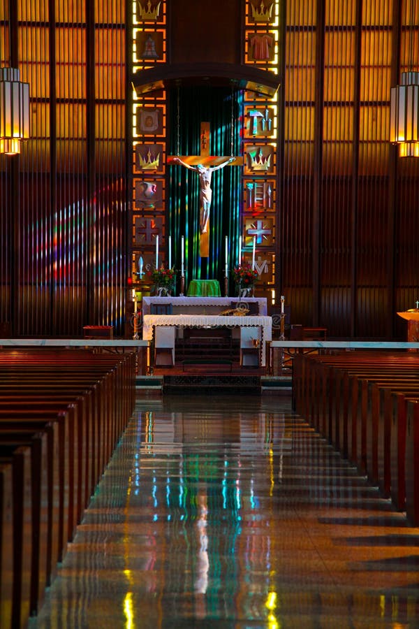 Inside of Catholic church stock photo. Image of church - 22254556