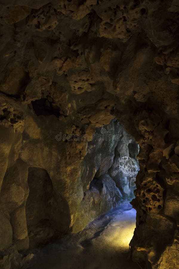 Inside a cave stock photo. Image of inside, mysterious - 128419608