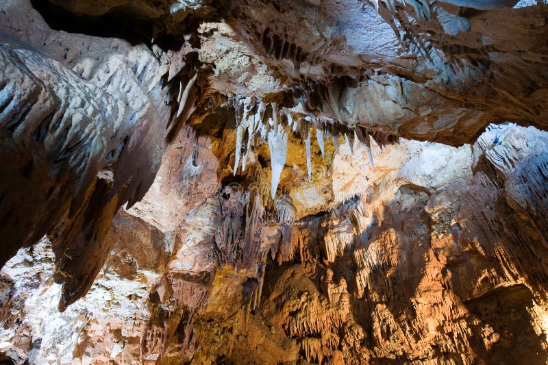 Inside a cave stock image. Image of speleology, mediterranean - 26610905
