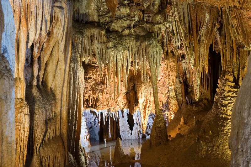 Inside a cave stock image. Image of natural, tourism - 26611027